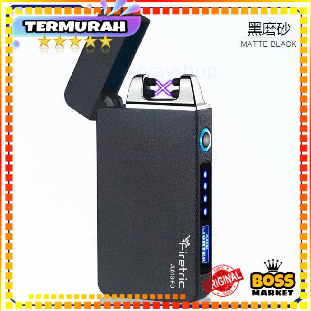 Jual Korek Api Elektrik Pulse Plasma Double Arc Lighter - JL613-FD ...