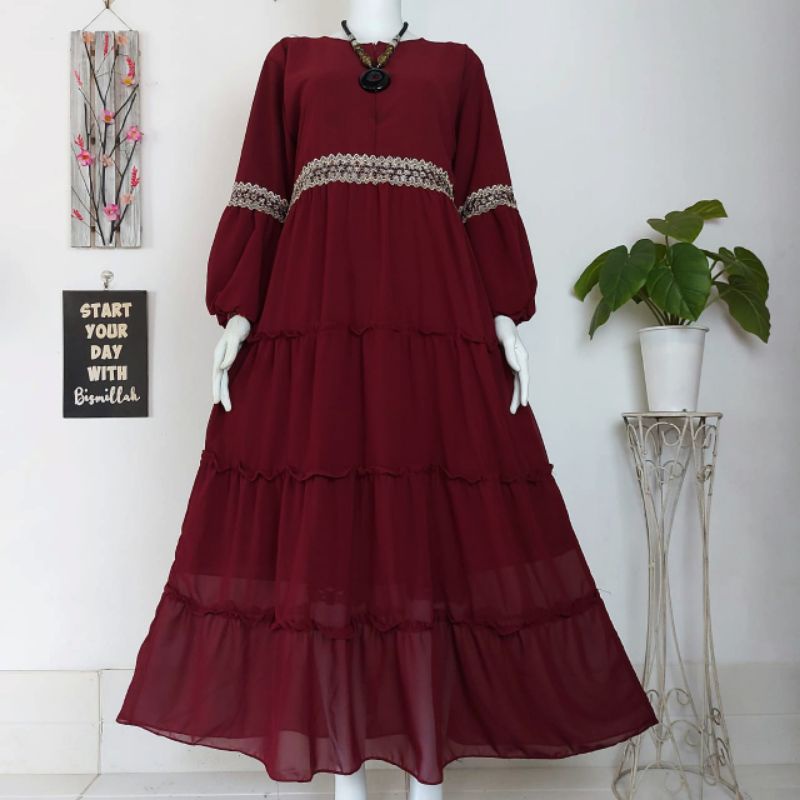 Jual GAMIS CERUTY BABYDOLL RENDA TERBARU OOTD WANITA KEKINIAN | Shopee ...