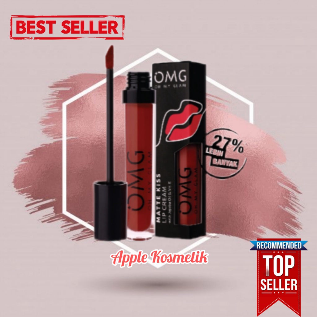 Jual OMG OH MY GLAM Matte Kiss Lip Cream BPOM ORIGINA - TERBARU ...