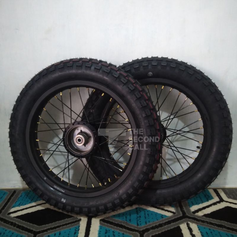 Jual Velg Custom Depan Belakang Kawasaki W175 PNP | Shopee Indonesia
