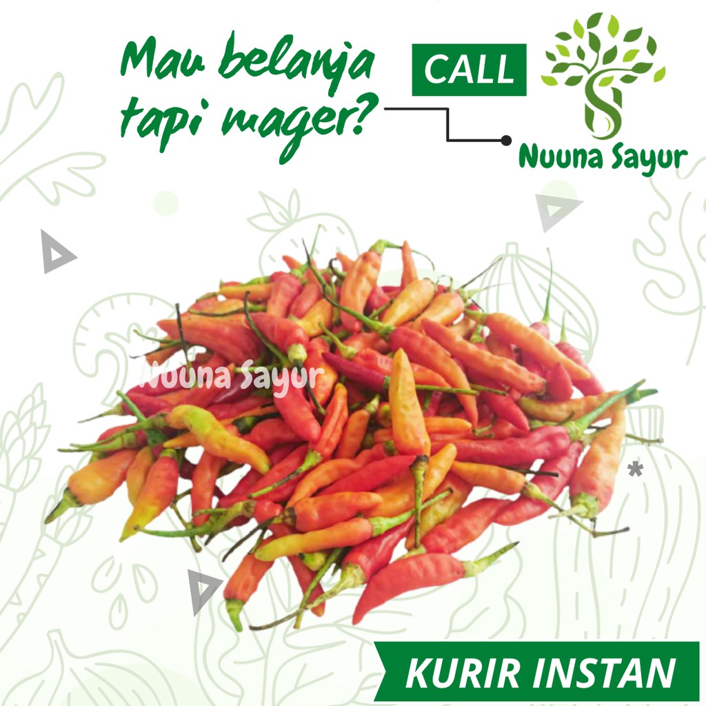 Jual SAYUR CABE CABAY CABAI RAWIT MERAH CHILLI VIRAL SAYURAN SEGAR ...