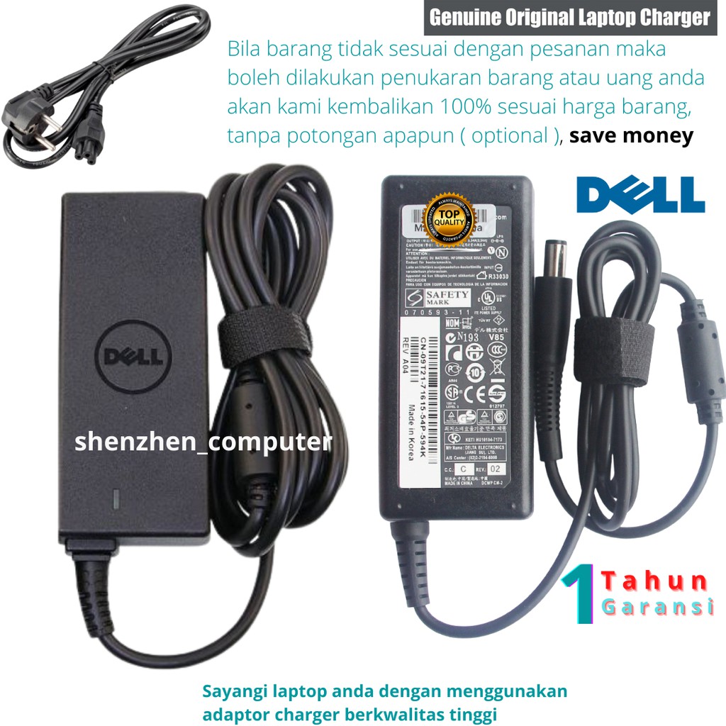 Jual Adaptor Dell latitude 14 3480 - original laptop charger | Shopee ...