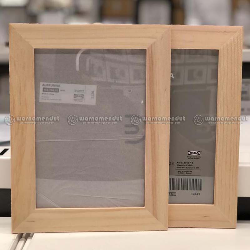 Jual Bingkai foto frame 5R kayu pinus solid 13x18cm WMO IK3490 ALBRU ...