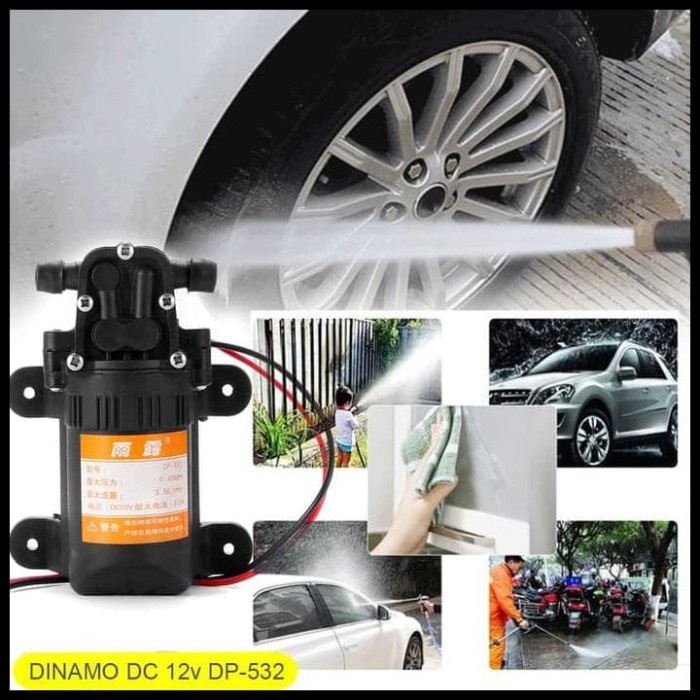 Jual Pompa Air Elektrik Steam Cuci Motor High Pressure 12V 70PSI 3.5L ...