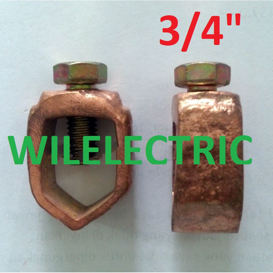 Jual klem / clamp cincin grounding / ground rod 3/4" / 3/4 inch ...