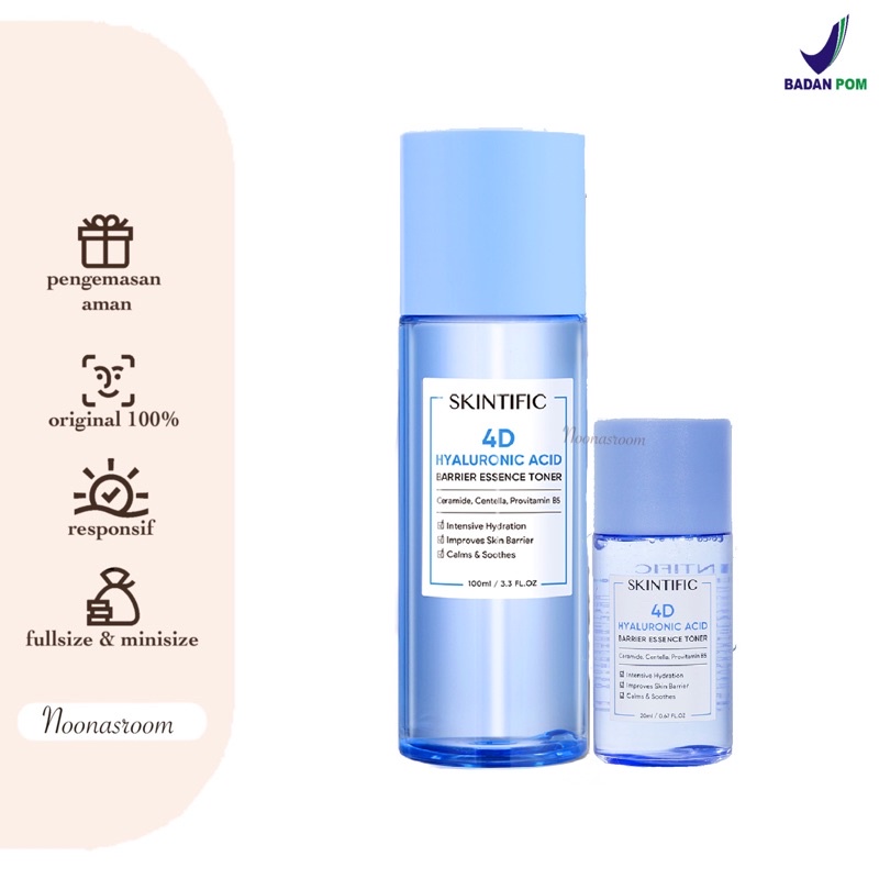 Jual SKINTIFIC 4D Hyaluronic Acid (HA) Barrier Essence Toner Hydration ...