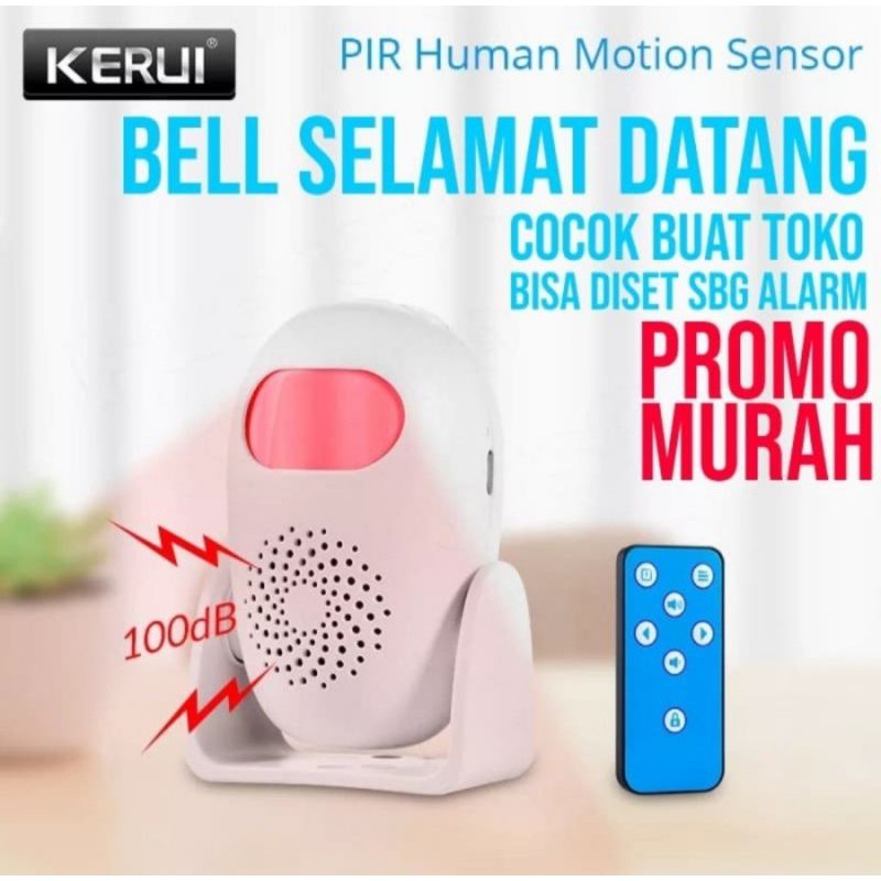 Jual Kerui M120 Pir Motion Sensor Bell Selamat Datang Welcome | Shopee ...