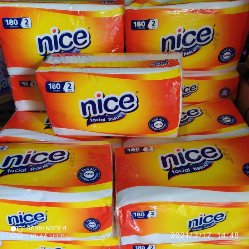 Jual NICE/CLEAN PLUS Tissue 180/250 sheets 2 Ply | Shopee Indonesia