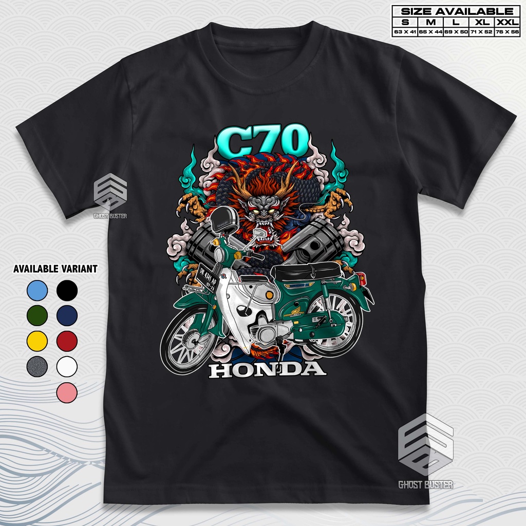 Jual Kaos Honda C70 C 70 Racing Japan Style Baju Distro Motor Herex Honda Gank Tshirt Otomotif ...