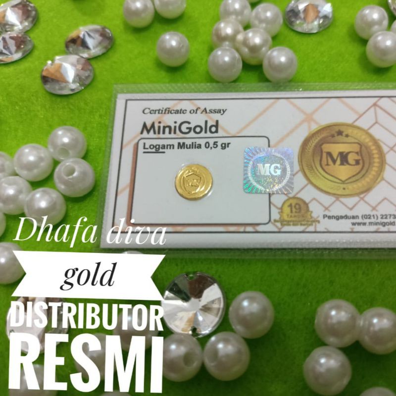 Jual MiniGold 0.5 0,5 Gram Emas Mini Murni Logam Mulia 24 Karat ...