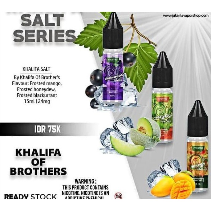 Jual Khalifa Salt Series 15ml Salt Nic - mango khalifa - honeydew ...