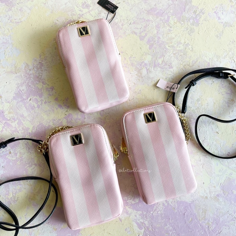 Jual VS VICTORIA’s SECRET The Victoria Phone Crossbody (Pink V-Quilt ...