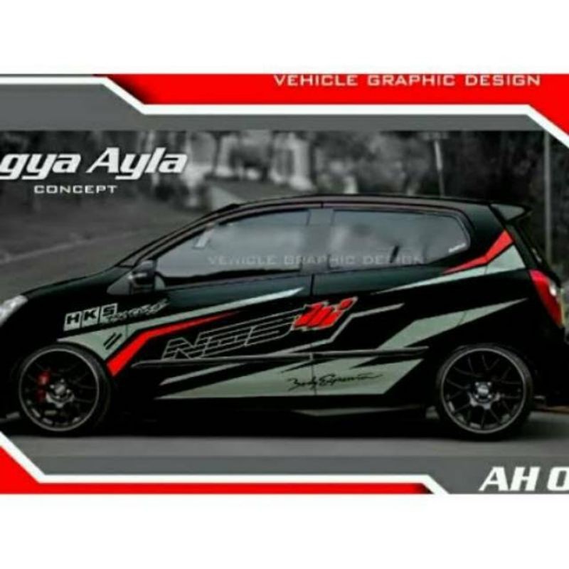 Jual Promo Stiker sticker mobil Agya Ayla Brio jazz keren termurah ...