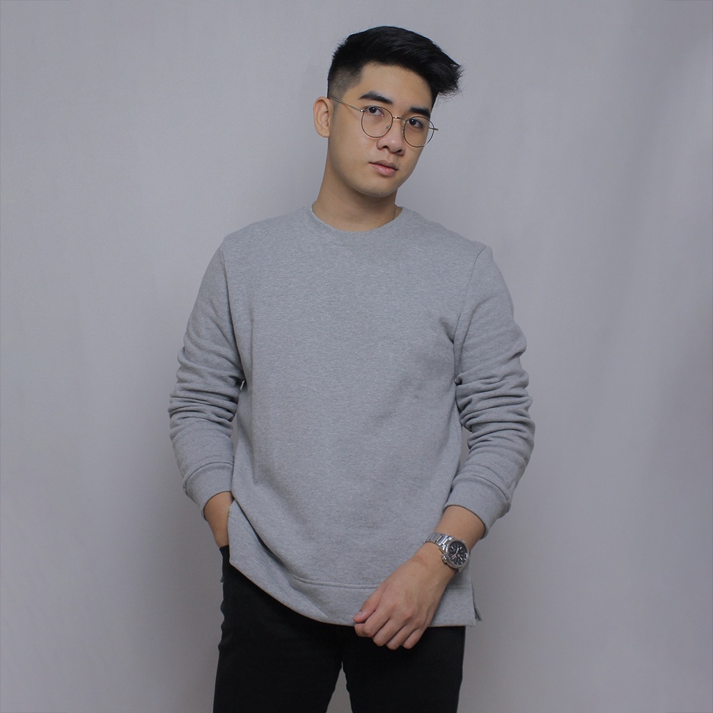 Jual Volda Cotton Fleece Sweater (Misty Grey) | Shopee Indonesia