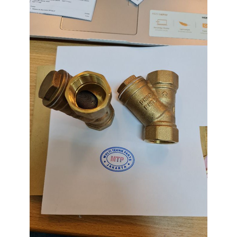 Jual Y Strainer Kuningan / Bronze / Brass PN16 drat 4" inch DN100 | Shopee Indonesia