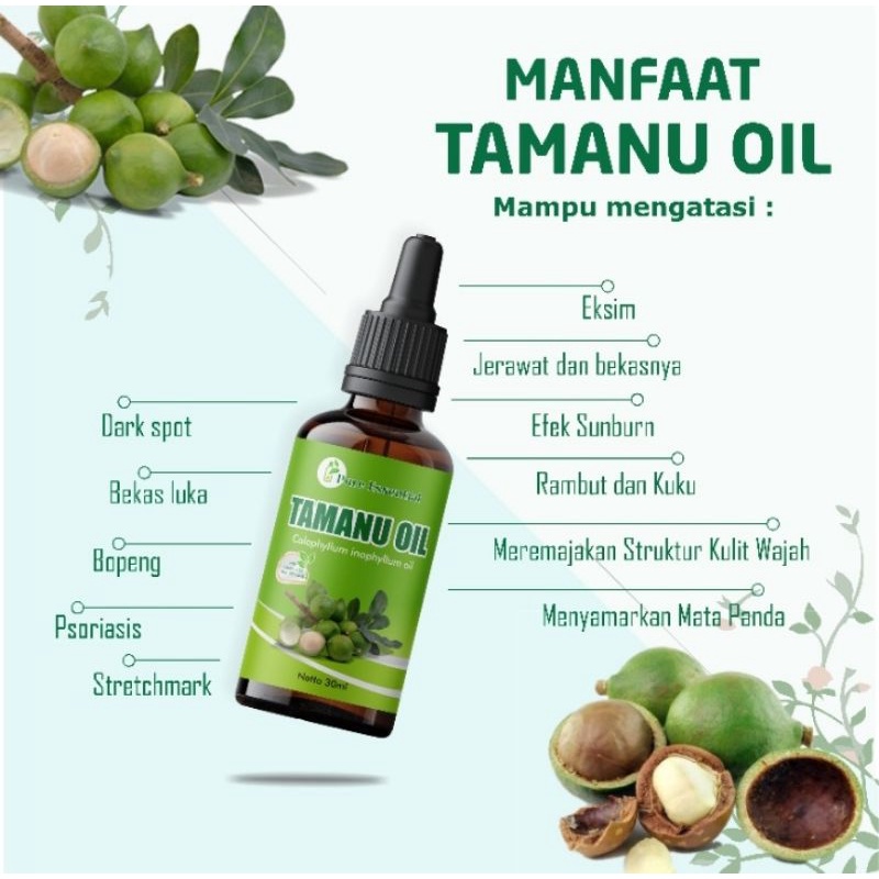 Jual Pure Tamanu Oil 100% original bersertifikat 30gr ampuh hilangkan ...