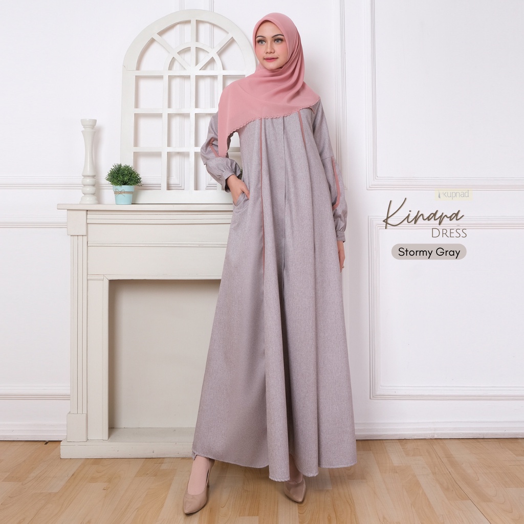 Jual KUPNAD Gamis Casual Premium Katun Madinah (Medina) - Kinara Dress ...