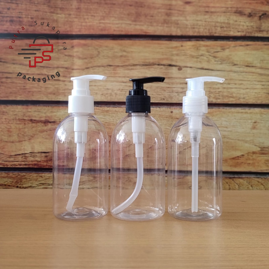 Jual botol pump 250ml oval / botol hand wash,hand sanitizer / botol pet 250ml oval | Shopee ...