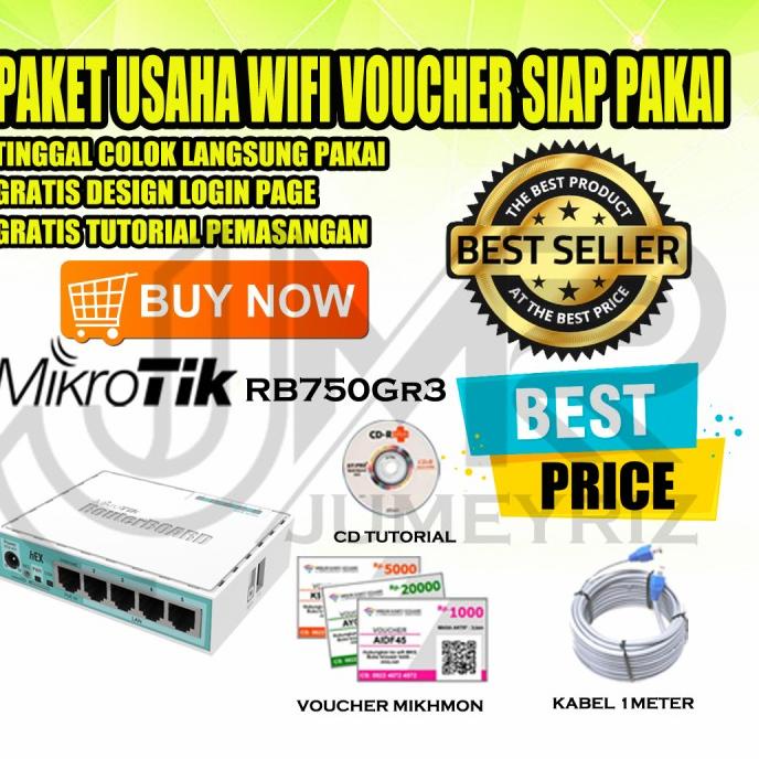 Jual paket wifi voucer mikrotik Rb750Gr3 full setting | Shopee Indonesia Jual paket wifi voucer mikrotik Rb750Gr3 full setting | Shopee Indonesia