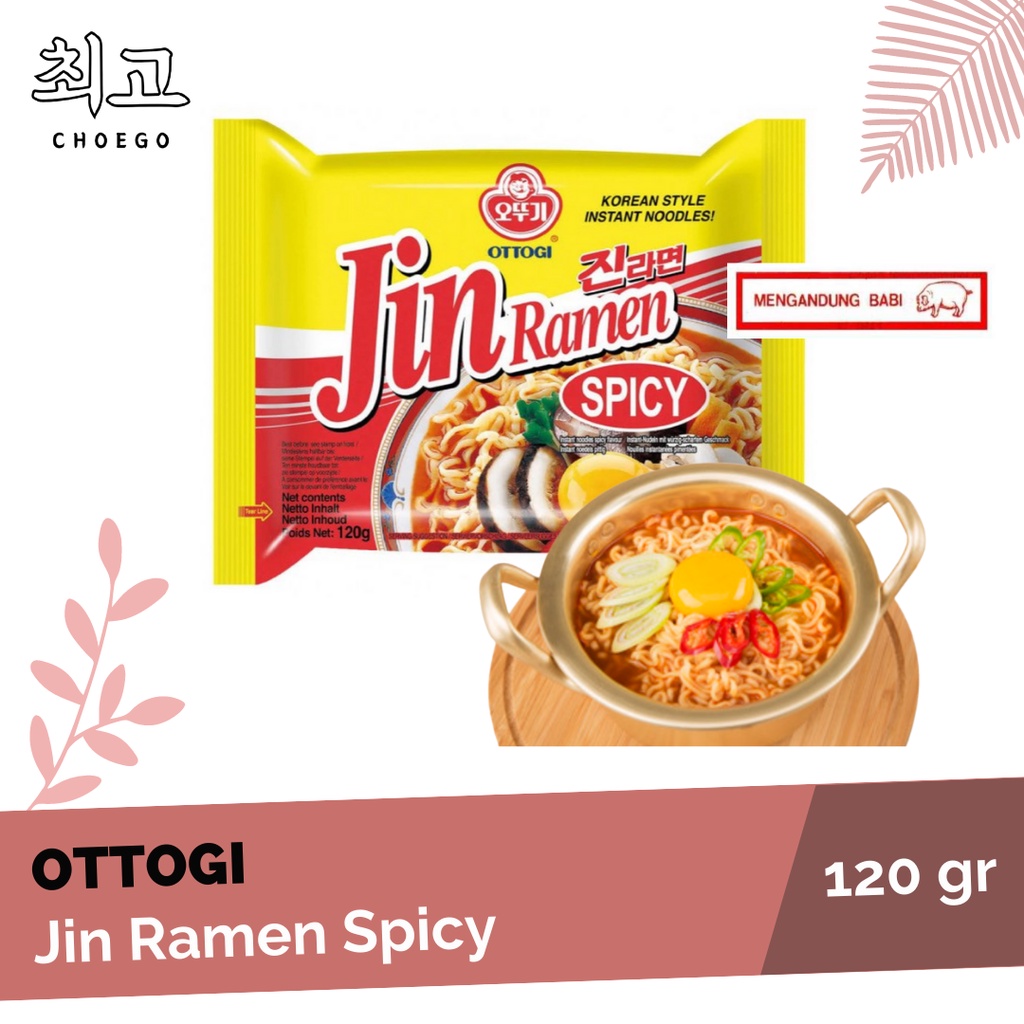 Jual OTTOGI JIN RAMEN SPICY / Mie Ramyun Korea JIN SPICY NON HALAL ...