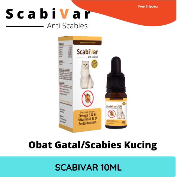 Jual Obat Scabies/Gatal pada Kucing Kelinci Scabivar 10 ml Termurah ...