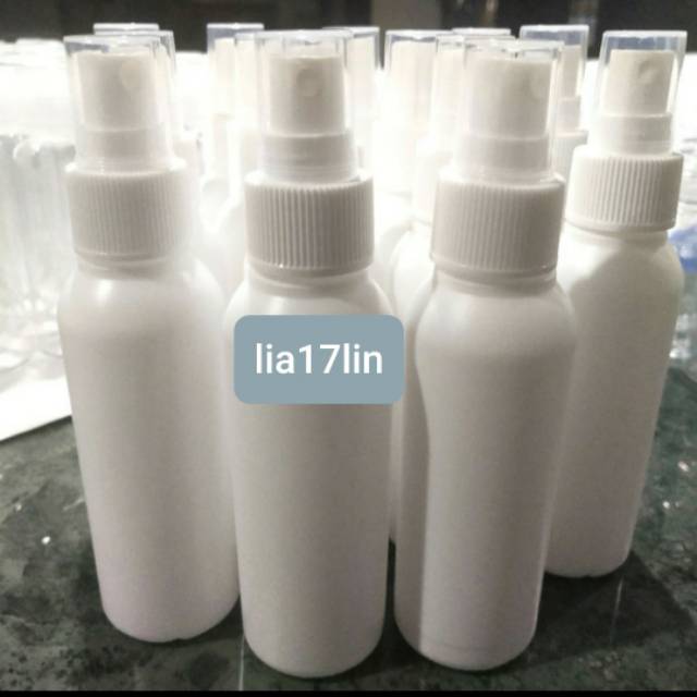 Jual Botol Plastik Kosong Spray Semprot 100ml Warna susu putih /HDPE ...