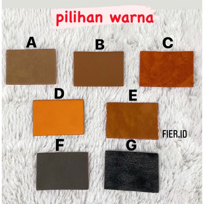 Jual Label Logo Kulit Sintetis Custom Emboss Fashion Termurah!! / Brand ...