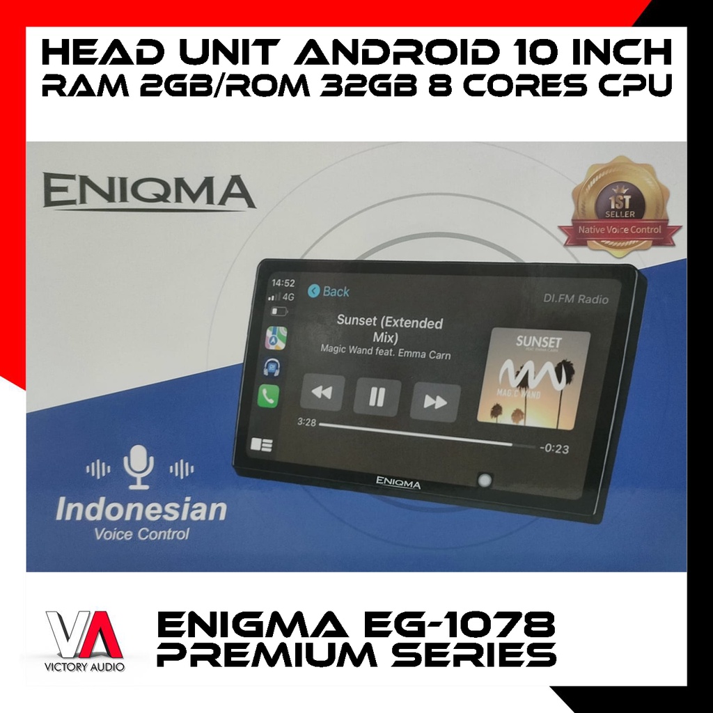 Jual Head Unit Android ENIGMA EG-1078 10 Inch RAM 2GB ROM 32GB 8 CORES ...