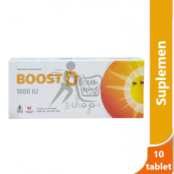 Jual Boost D 1000 IU Strip @ 10 tablet - suplemen vitamin D3 | Shopee ...