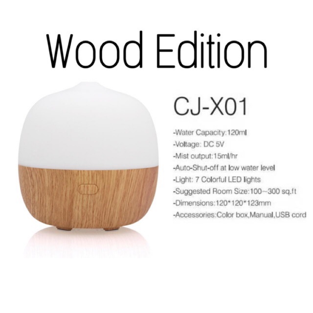 Jual Ultrasonic Aroma Diffuser/ Portable Humidifier (120ml) | Shopee ...