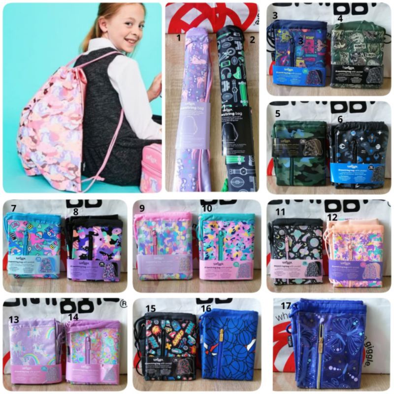 Jual Smiggle drawstring bag | Shopee Indonesia