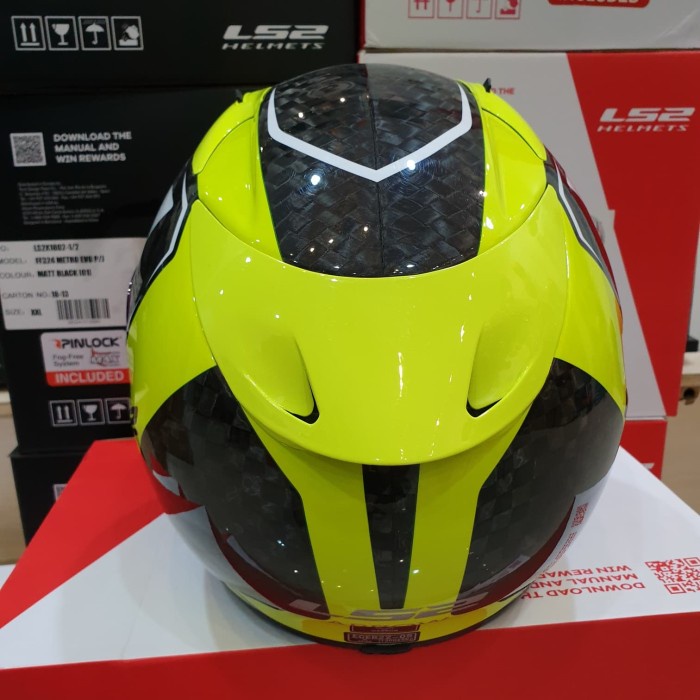 Jual HELM LS2 FF323 ARROW C EVO FURY CARBON HI-VIS YELLOW | HELMET ...
