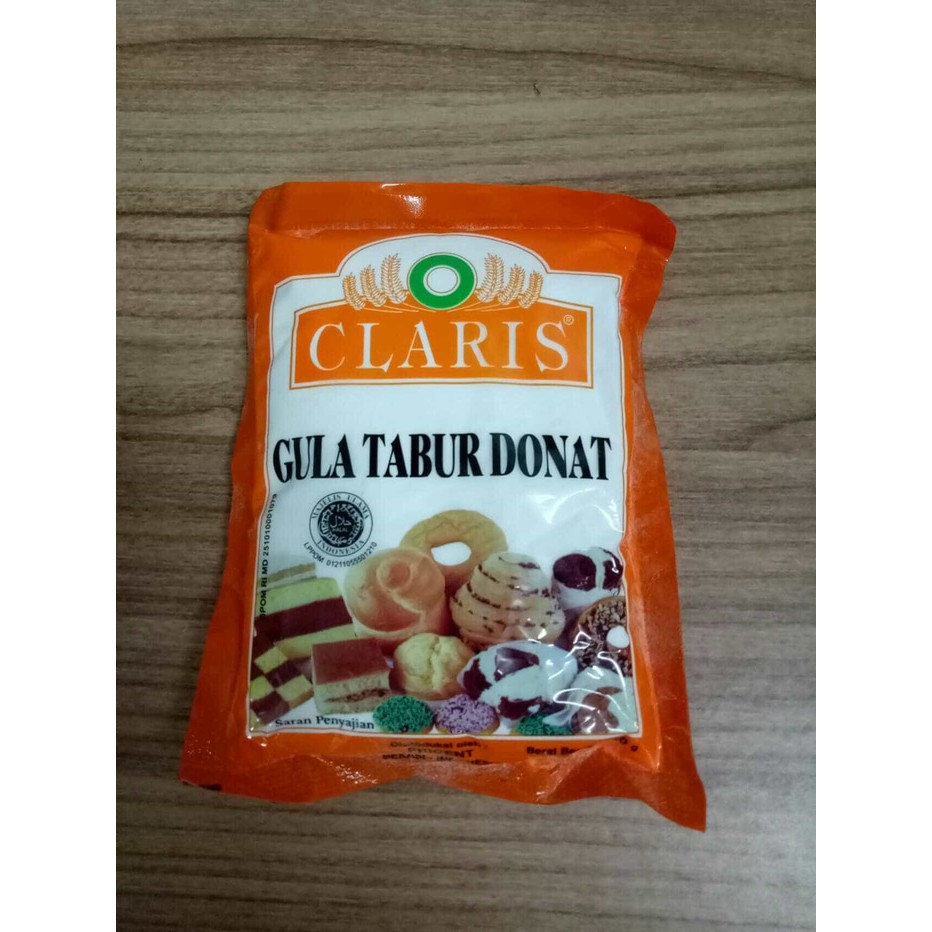 Jual GULA DONAT / DUSTING DONUT / GULA DINGIN CLARIS 250 GRAM | Shopee ...
