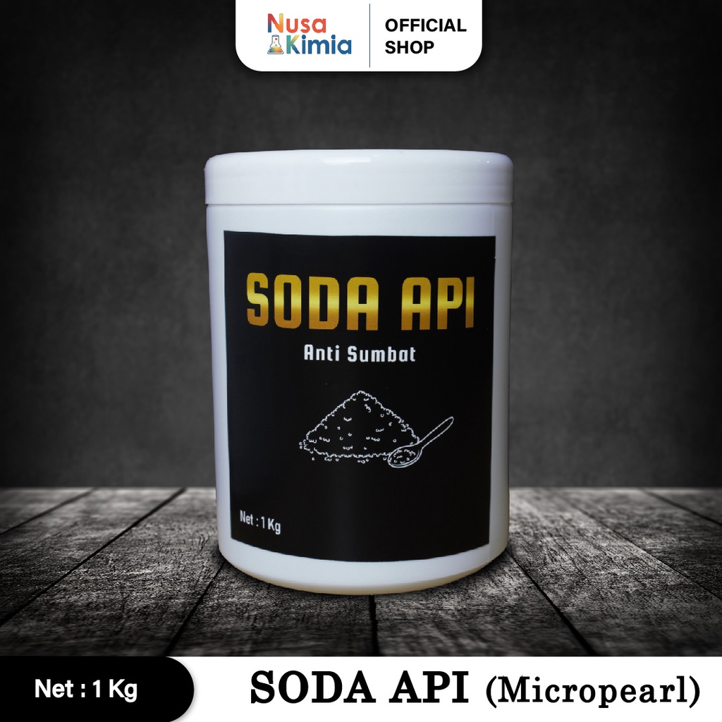 Jual Soda Api Micropearl Premium Pack 1 KG - NaOH Butiran Halus ...