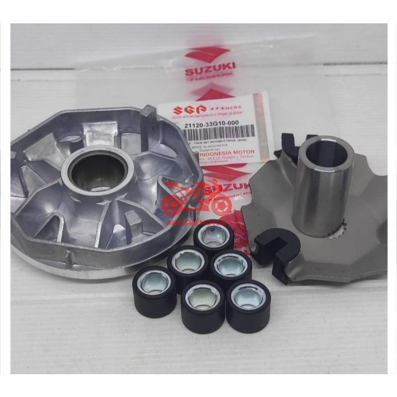 Jual RUMAH ROLLER ASSY SUZUKI SPIN, SKYWAVE HAYATE SKYDRIVE LENGKAP 1SET | Shopee Indonesia