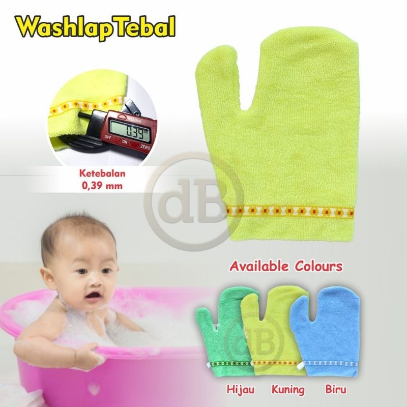 Jual Washlap Jari Bahan TEBAL Washlap Perlengkapan Bayi Lahir Washlap ...