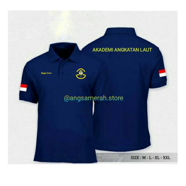 Jual KAOS AKADEMI ANGKATAN LAUT AAL PREMIUM BISA CUSTOM NAMA KAMU FULL BORDIR | Shopee Indonesia