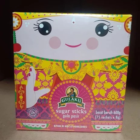 Jual gulaku stick pack bali 75 sachet 600gr | gula | gula pasir ...