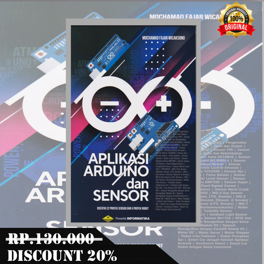 Jual TERMURAH 100% ORIGINAL BUKU APLIKASI ARDUINO dan SENSOR | Shopee ...