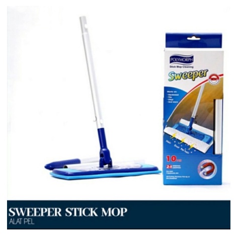 Jual STICK MOP CLEANING DAN TISSUE MOP MAGIC CLEAN WET AND DRY ...