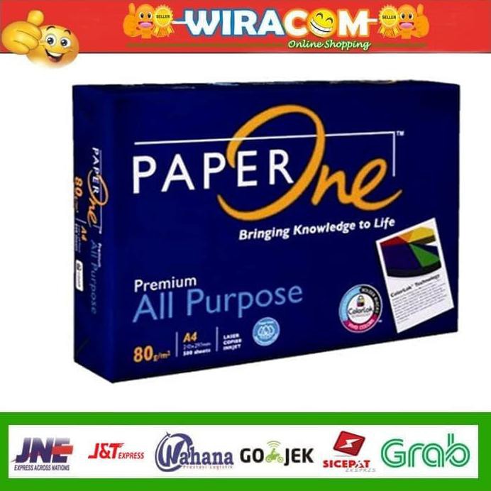Jual Kertas A4 80Gr Paper One 1Rim Paperone Kertas Hvs | Shopee Indonesia