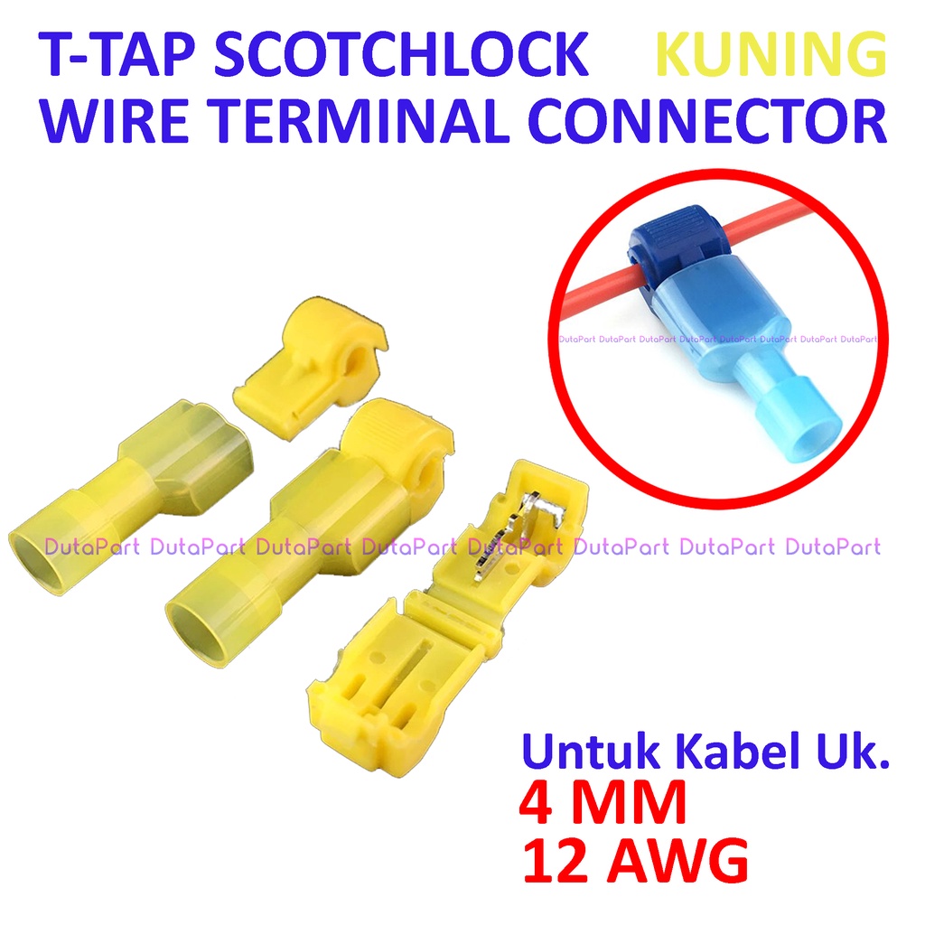 Jual T-TAP ScotchLock KUNING Terminal Kabel Jumper Connector Te Scotch ...