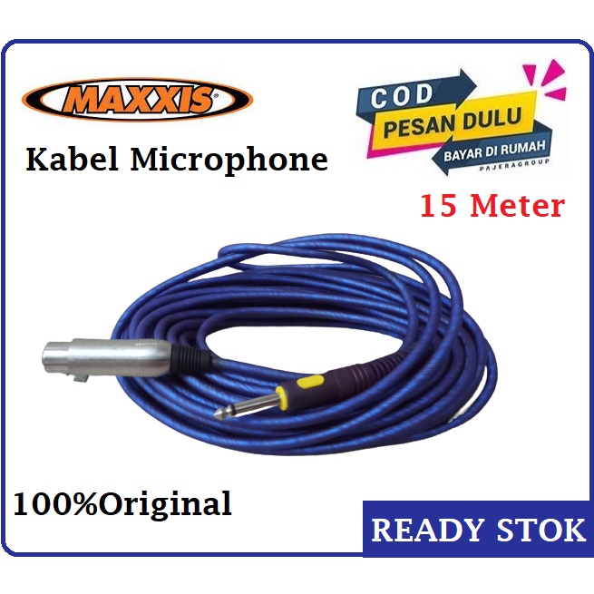 Jual Kabel Microphone Maxxis Panjang Kabel 15 Meter Original Kabel Mic ...
