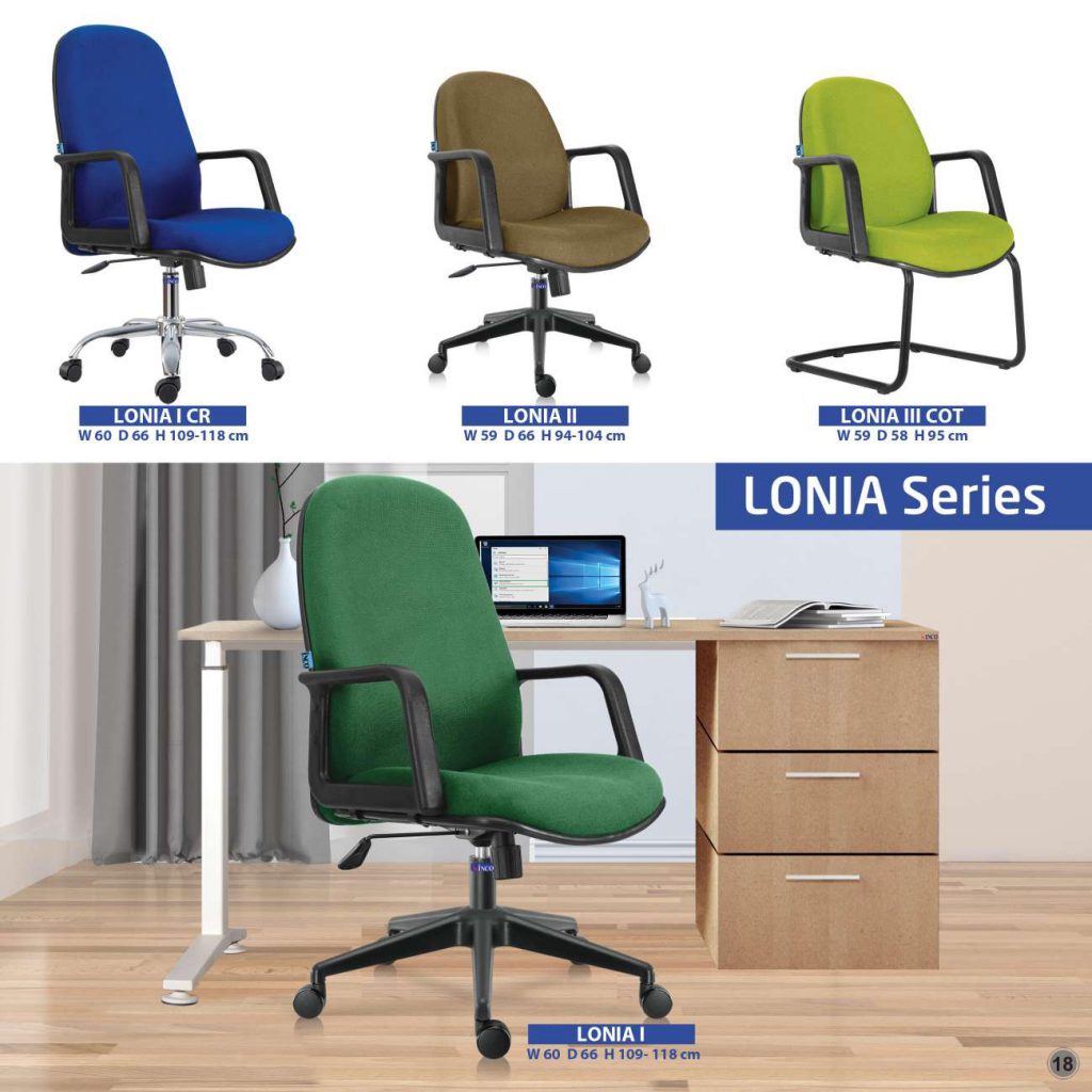 Jual KURSI KANTOR INDACHI SERIES- SERIES LONIA III COT | Shopee Indonesia