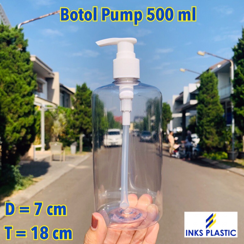 Jual BOTOL PUMP 500 ML ( isi 10 ) | Shopee Indonesia