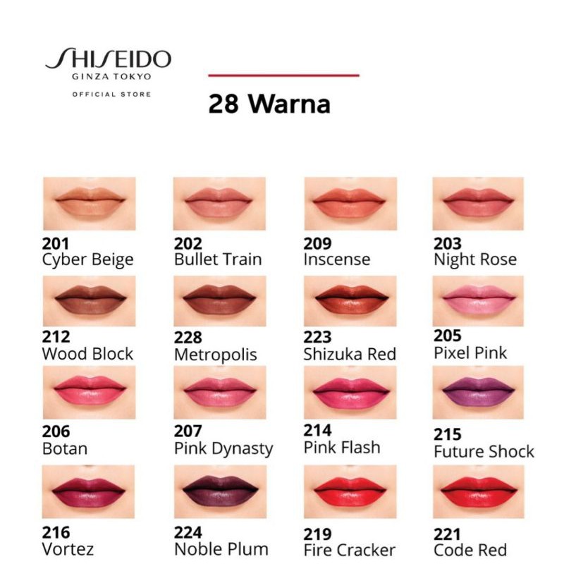 Jual Shiseido VisionAiry Gel Lipstick Non Box - Code Red | Shopee Indonesia