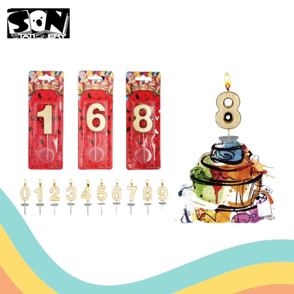 Jual LILIN ULTAH SON ANGKA GZ-239 (1 PCS) | Shopee Indonesia
