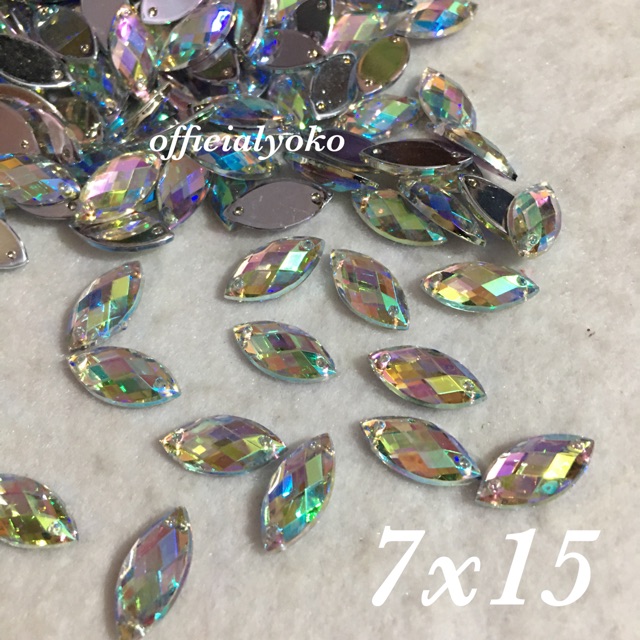 Jual Manik Diamond Mata AB 7x15 KW1 (10pcs) | Shopee Indonesia