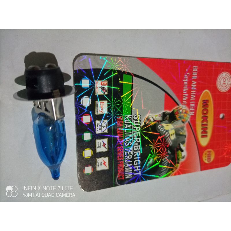 Jual lampu halogen bohlam depan motor bolam halogen sorot putih kaki 1 ...