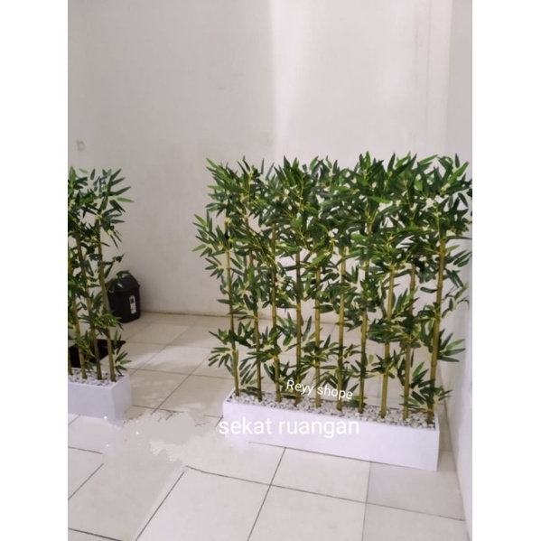Jual bunga hias plastik/bunga sintetis/sekat ruangan/partisi bambu ...